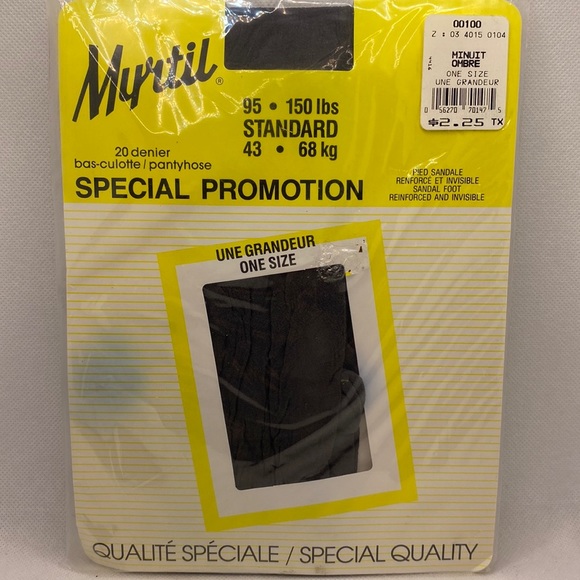 Myrtil | Accessories | Myrtil Pantyhose Midnight Black 2 Denier Sandal ...
